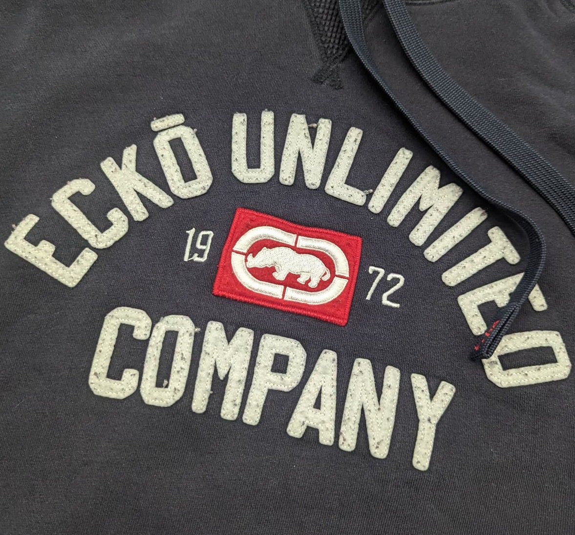 Y2K Ecko Unlimited Essnetial Felt Logo Hoodie - Etsy