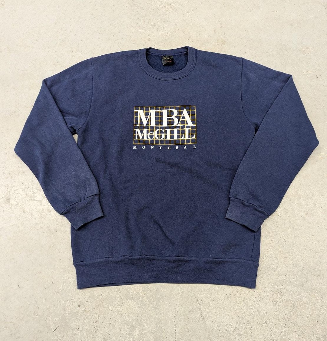 Vintage 80s MBA Mcgill University Montreal Sweater - Etsy