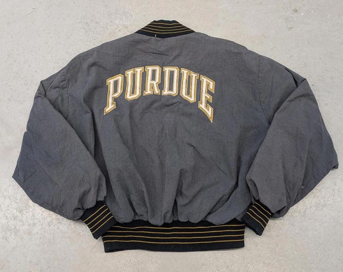 Vintage 80s Purdue University Delong Sportwear Jacket - Etsy