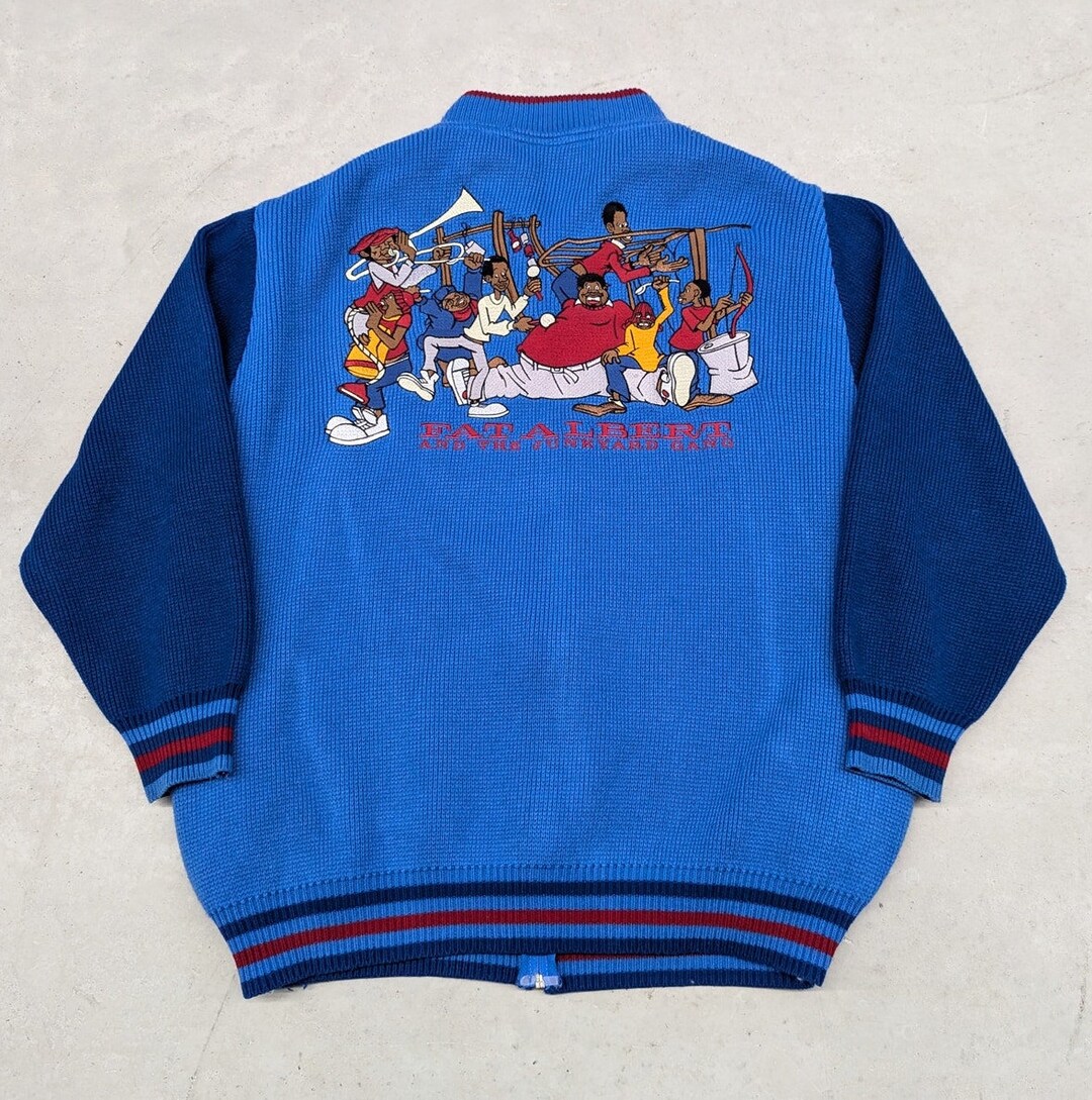 Y2K Platinum Fubu Fat Albert and Crew Full Zip Sweater - Etsy