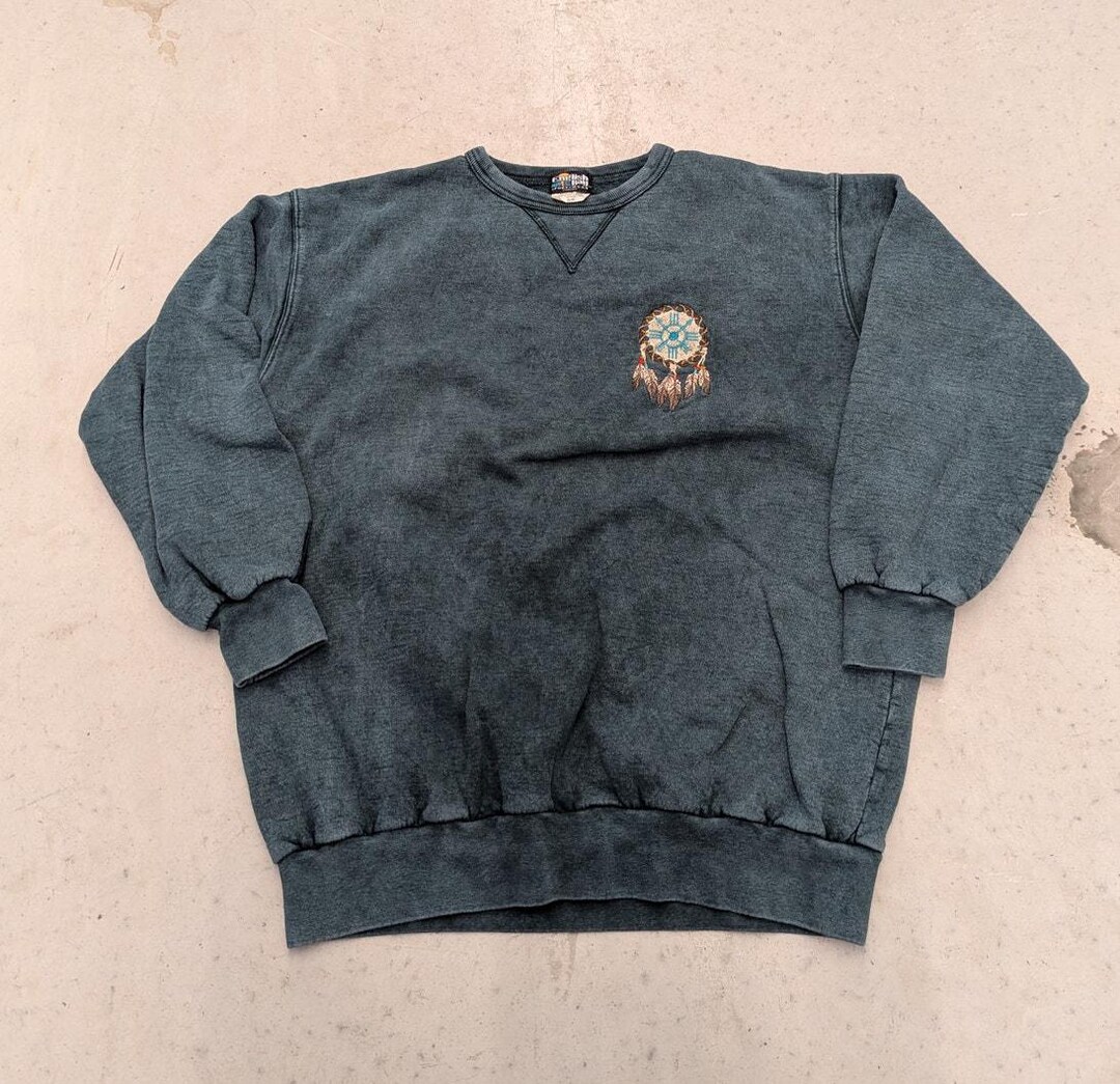 Vintage First Nations Dream Catcher Made in Canada Sweater - Etsy