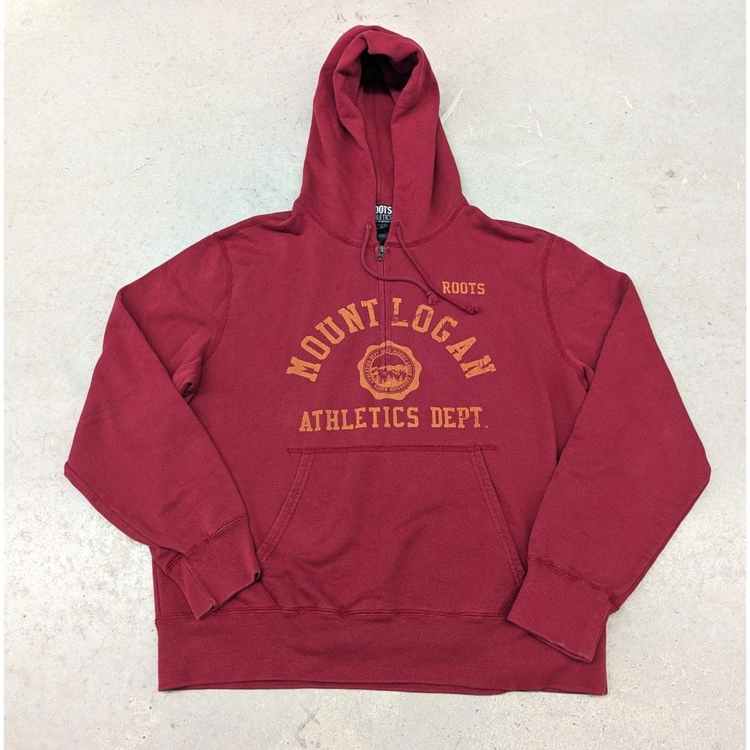 Vintage Roots Mount Logan Athletics Quarter Zip Hoodie - Etsy