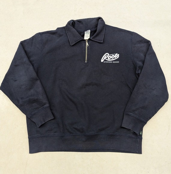 Vintage Roots Athletics essential logo quarter zip sw… - Gem