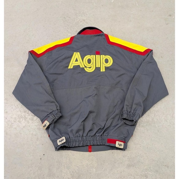 Vintage Agip Gas Station Ferrari Formula 1 Jacket & V… - Gem