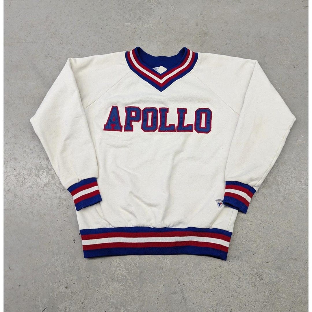 Vintage Apollo Made in USA Varsity Sweater - Etsy