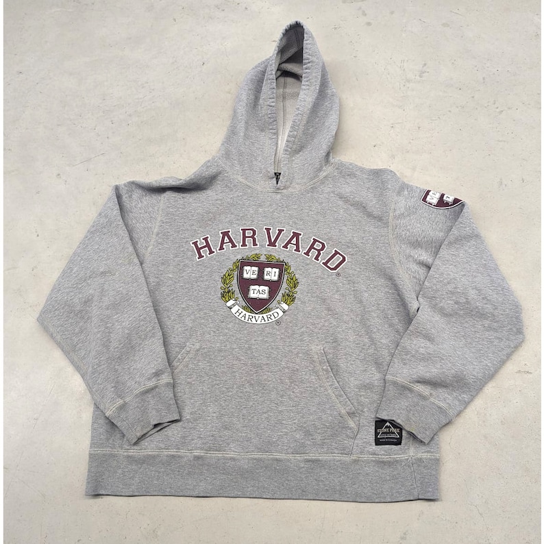 Vintage Harvard University VERITAS Hoodie - Etsy