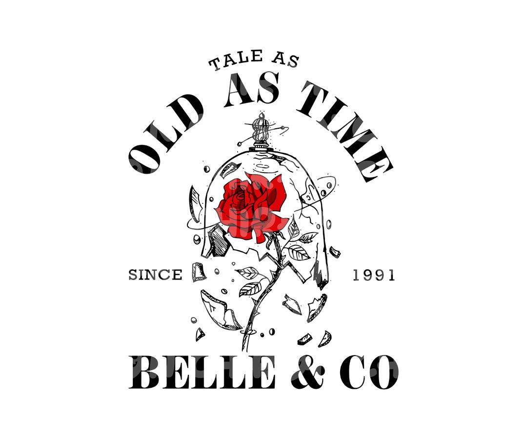 Retro Tale as Old as Time Belle's Book Shop Svg Png, Retro Belle Png ...