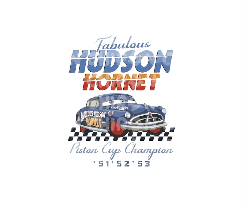 Retro Hudson Hornet Png, Cars Png Svg, Doc Hudson Png, Svg for Tshirt ...