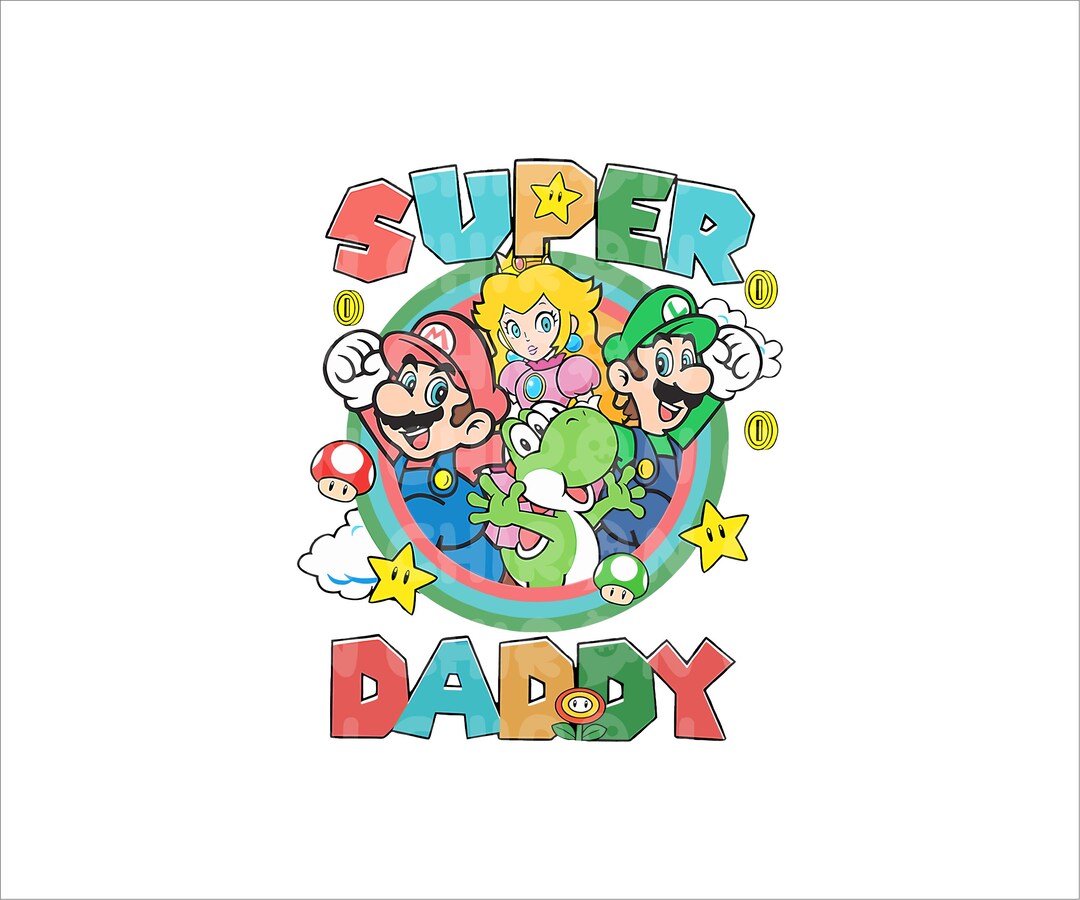 Super Mario Bros Svg, Super Mario Characters Png, Super Mario Dad Png ...