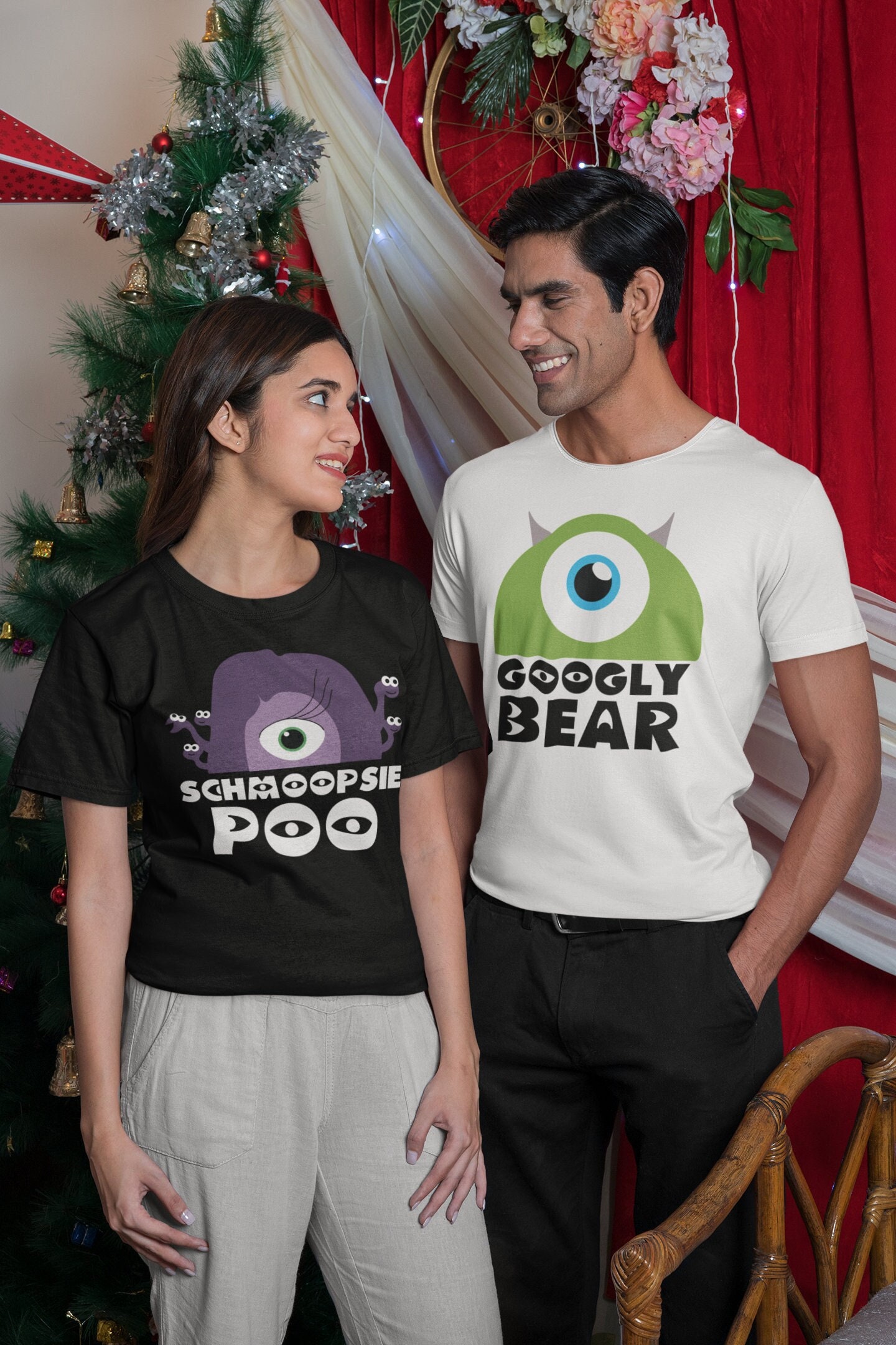 Googly Bear and Schmoopsie Poo Couple Shirts, Monsters Inc Inspired ...