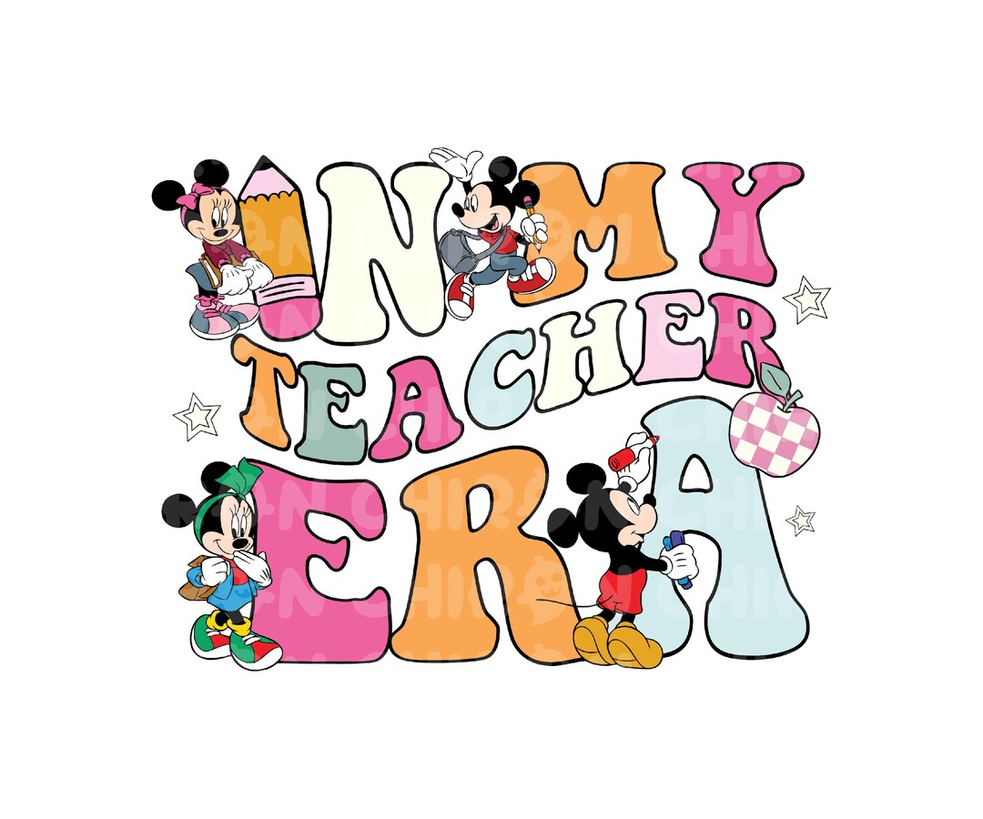 In My Teacher Era Png Svg, Back to School Png Svg, 1st Day of School ...