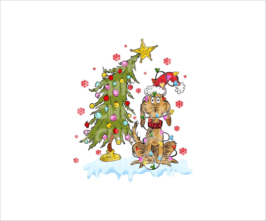 Grinch Max Png, Max Svg, Max Christmas Tree, Christmas Tree Png, Retro ...