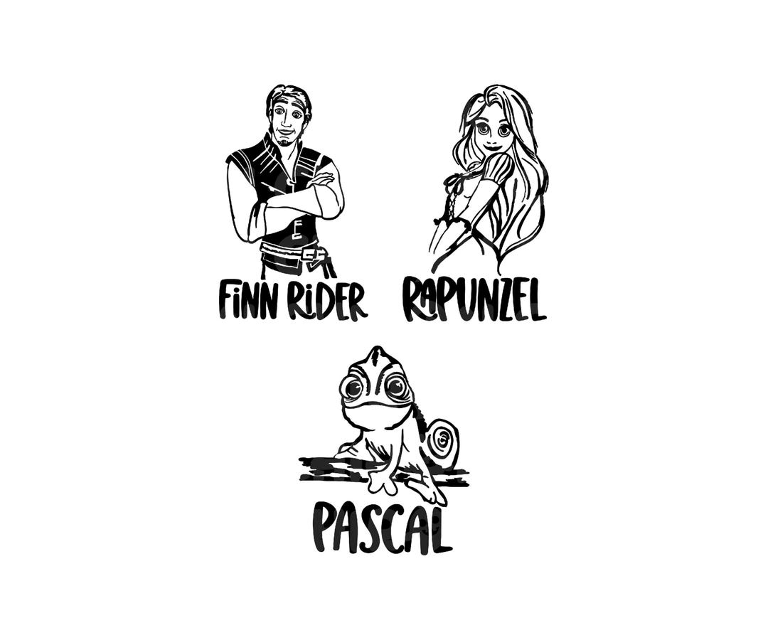Rapunzel Png, Finn Rider Png, Pascal Svg, Princess Png, Princess Shirt ...