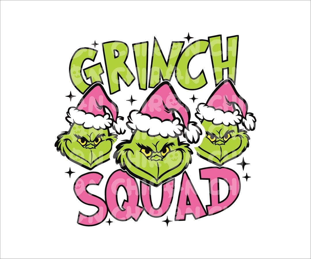 Grinch Squad Png, Christmas Squad Svg, Christmas Family Png, Merry ...