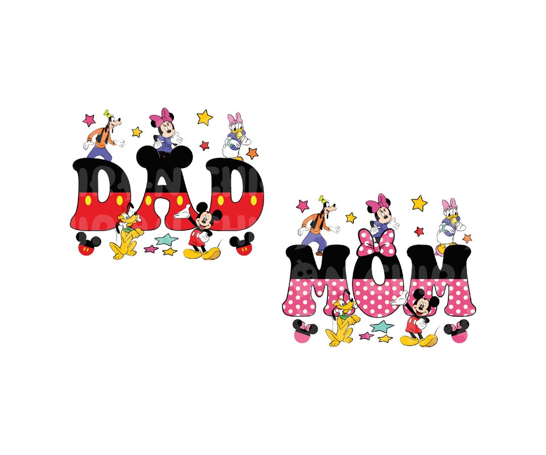 Mouse and Friends Png, Mouse Dad Mom Png, Mouse Dad Mom Svg, Dad Png ...