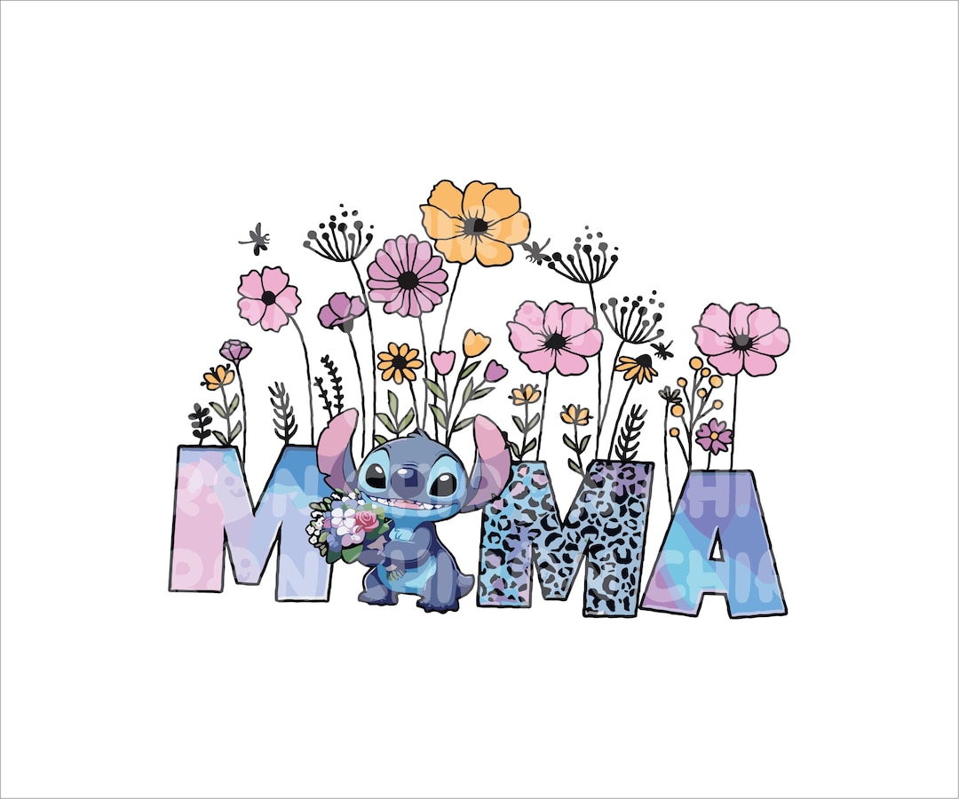 Stitch Mom Png, Stitch Mama Png, Stitch Png, Mom Png, Mother's Day Png ...