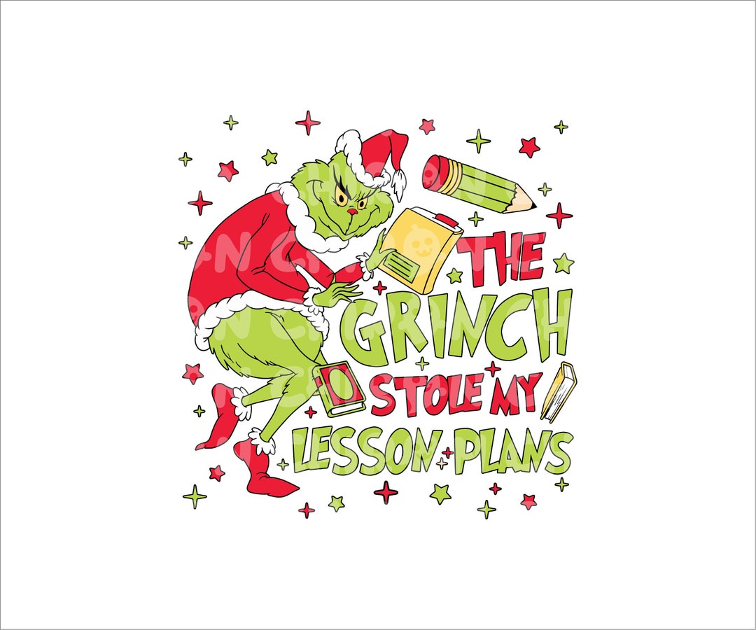 Der Grinch Stola Meine Unterrichtspläne Png, Grinchmas SVG, Lustiger ...