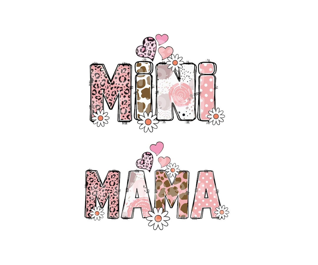 Mama Mini PNG, Mama Png, Mini Png, Mothers Day Png, Doodle, Retro Mama ...