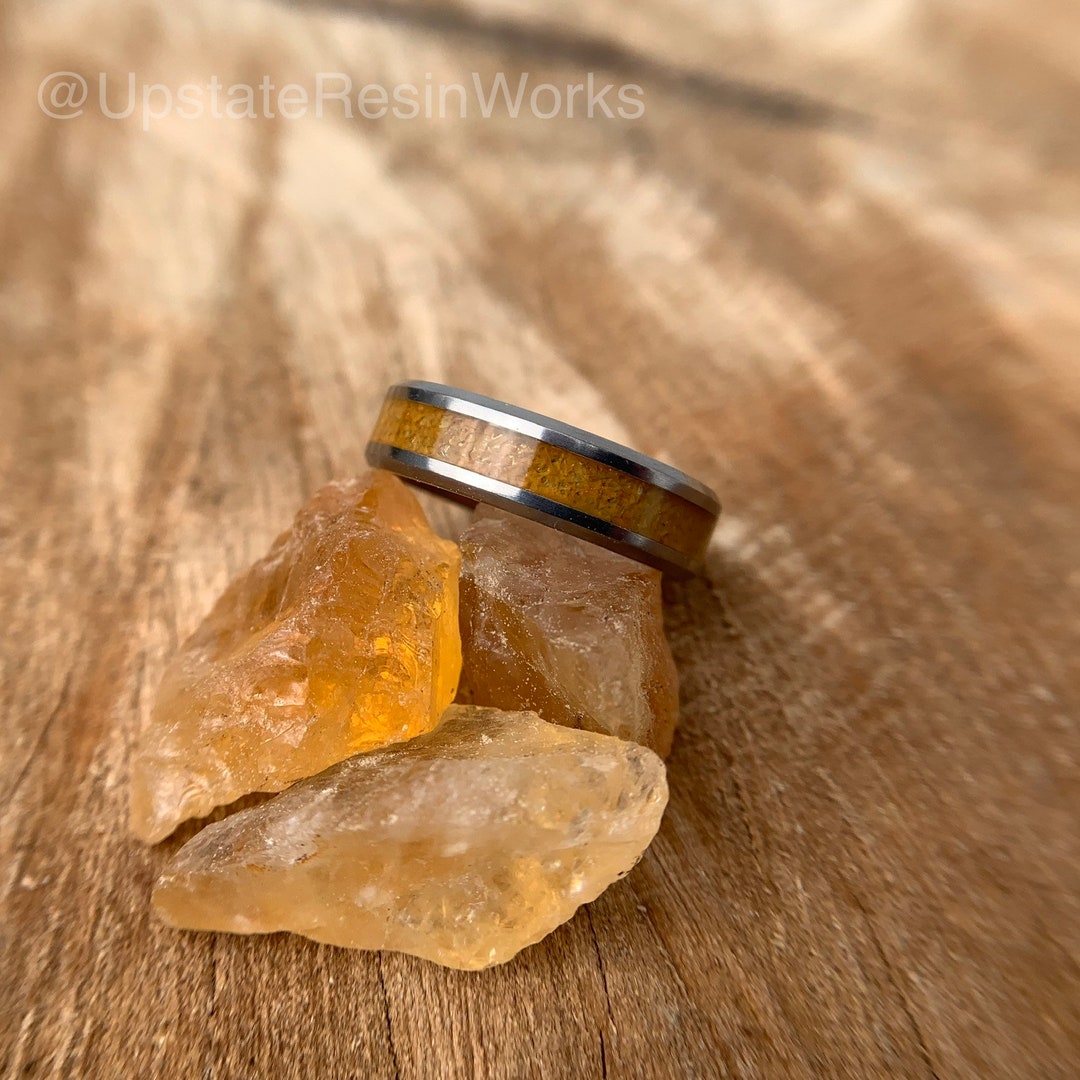 Real Citrine Band, Citrine Ring, Citrine for Him, Citrine for Her, Push ...