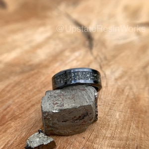 Real Pyrite Band, Pyrite Ring, Pyrite Push Gift, Gemstone Band, Vow ...