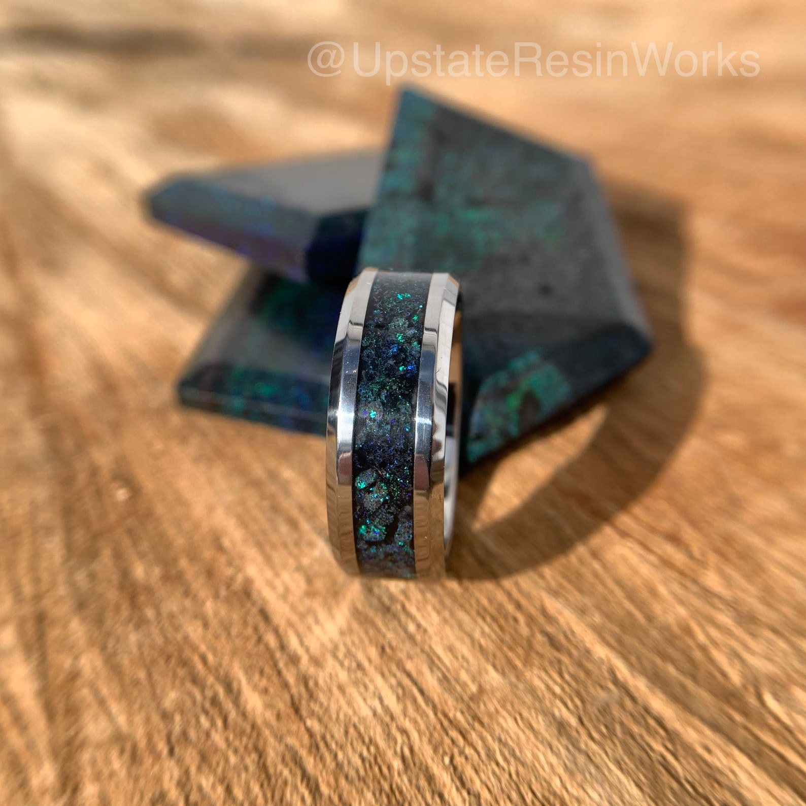 Real Black Matrix Opal Ring Opal Ring Andamooka Opal Fairy - Etsy