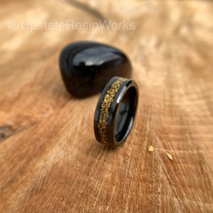 Genuine Gold Nugget Ring, Gold Nugget Band, Yukon Gold Nugget Ring ...