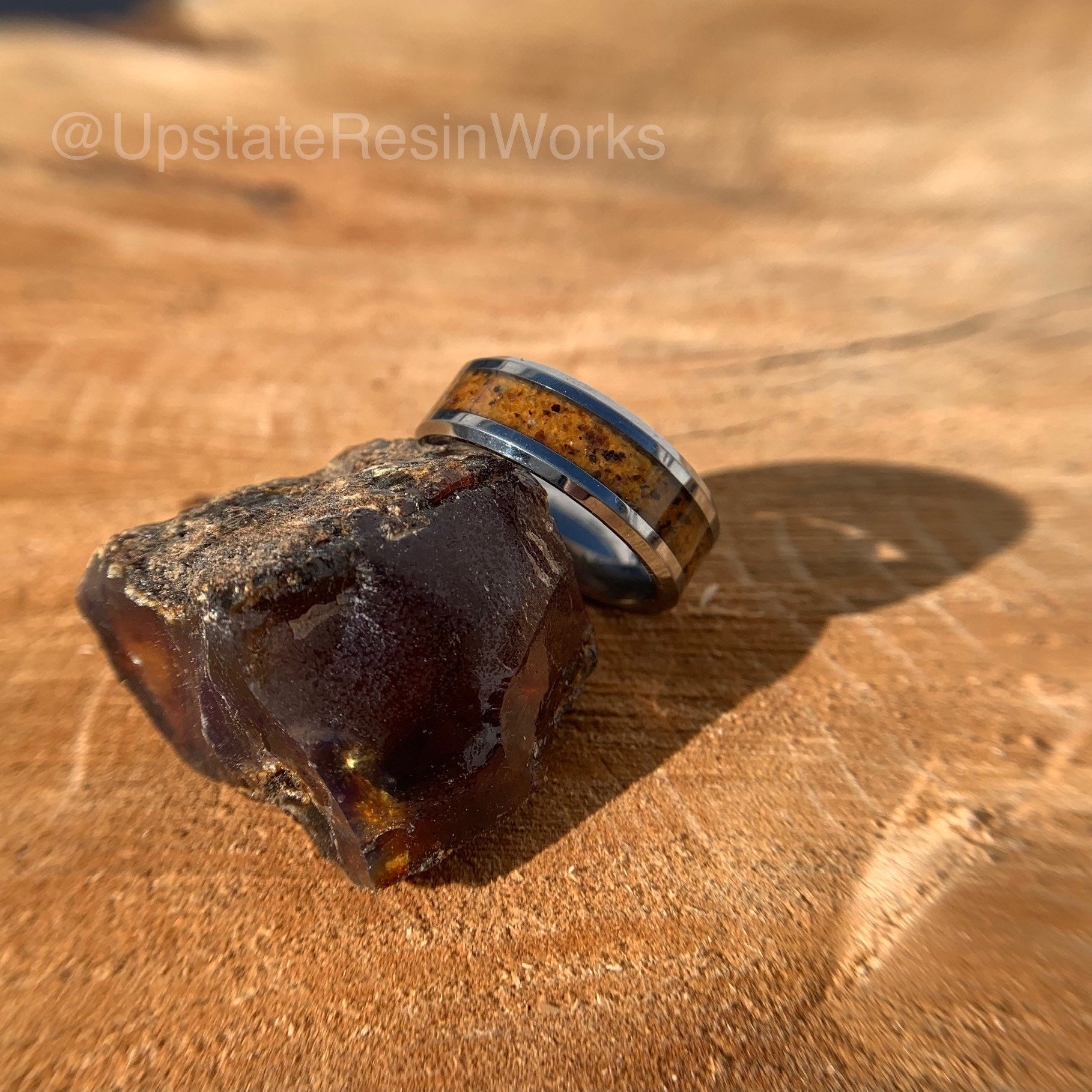 Real Amber Ring Fossil Amber Ring Amber Push Gift Gemstone - Etsy