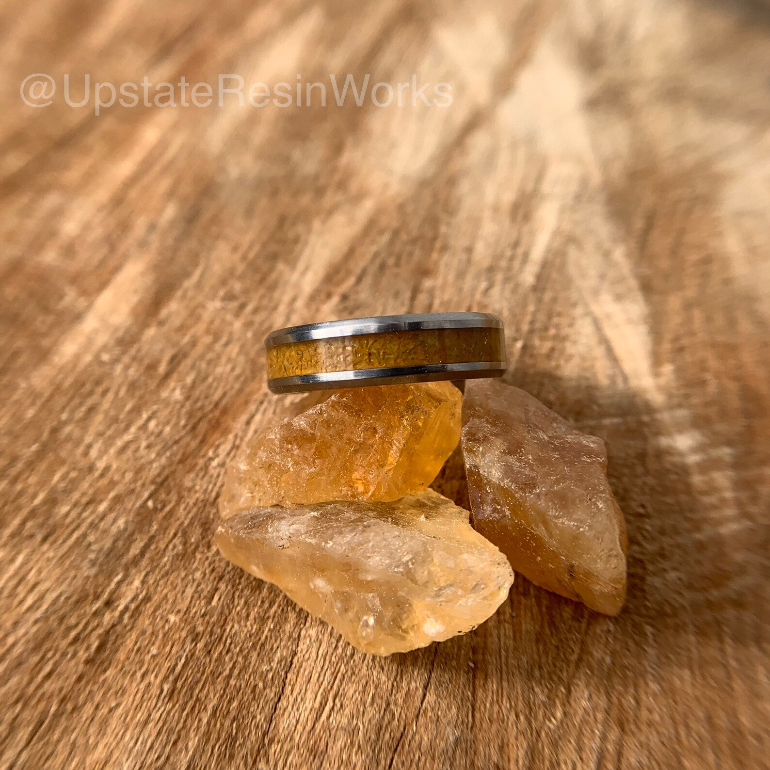 Genuine Citrine Ring, Citrine Band, Crystal, Mens Citrine Ring, Womans ...