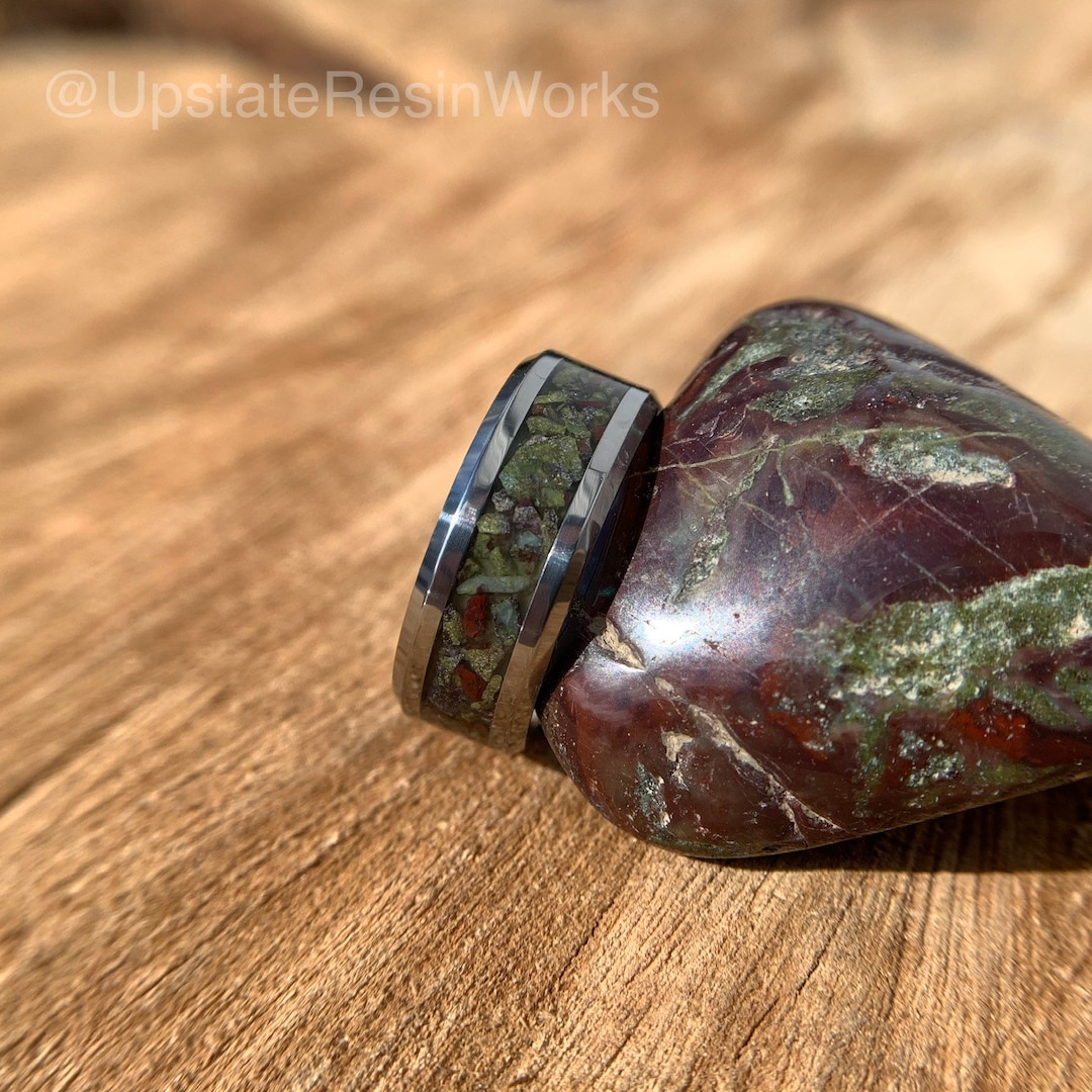 Real Dragon Blood Band, Dragon Blood Ring, Dragon Blood Stone, for Him ...