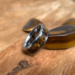 Real Tigers Eye Band, Tiger's Eye Band, Tigers Eye Ring, Push Gift ...