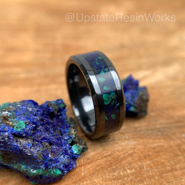 Azurite Ring - Etsy