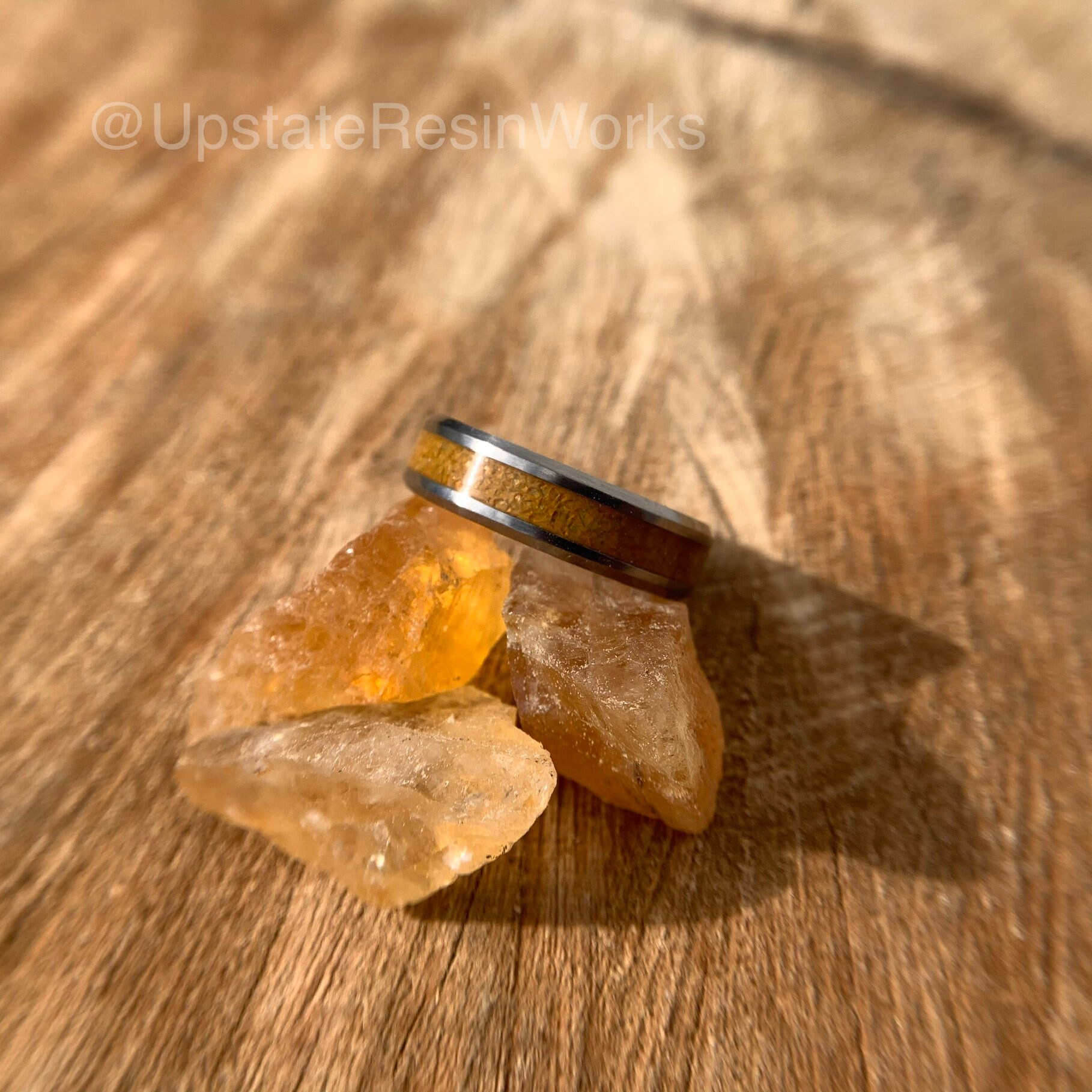 Genuine Citrine Ring, Citrine Band, Crystal, Mens Citrine Ring, Womans ...