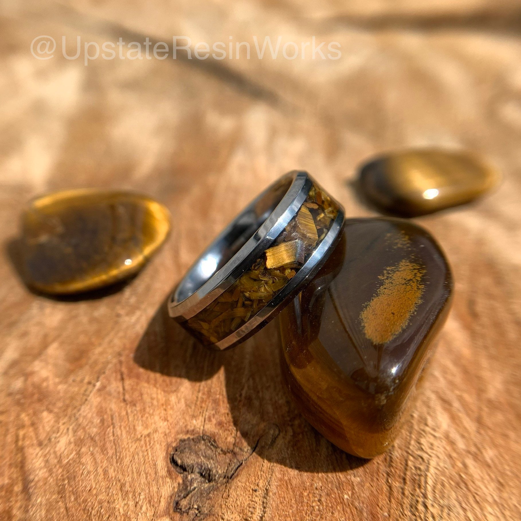 Genuine Tigers Eye Ring Tiger s Eye Ring Tigers Eye Band Tiger Ring Gemstone Ring Mens Ring Womans Ring Wedding Ring Engagement Ring Etsy UK