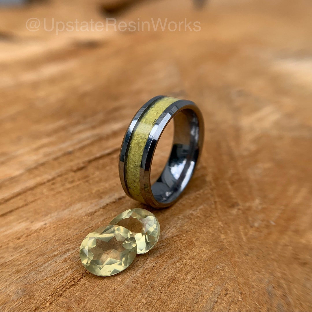 Genuine Yellow Topaz Ring, Topaz Ring, Yellow Crystal Ring, Crystal ...