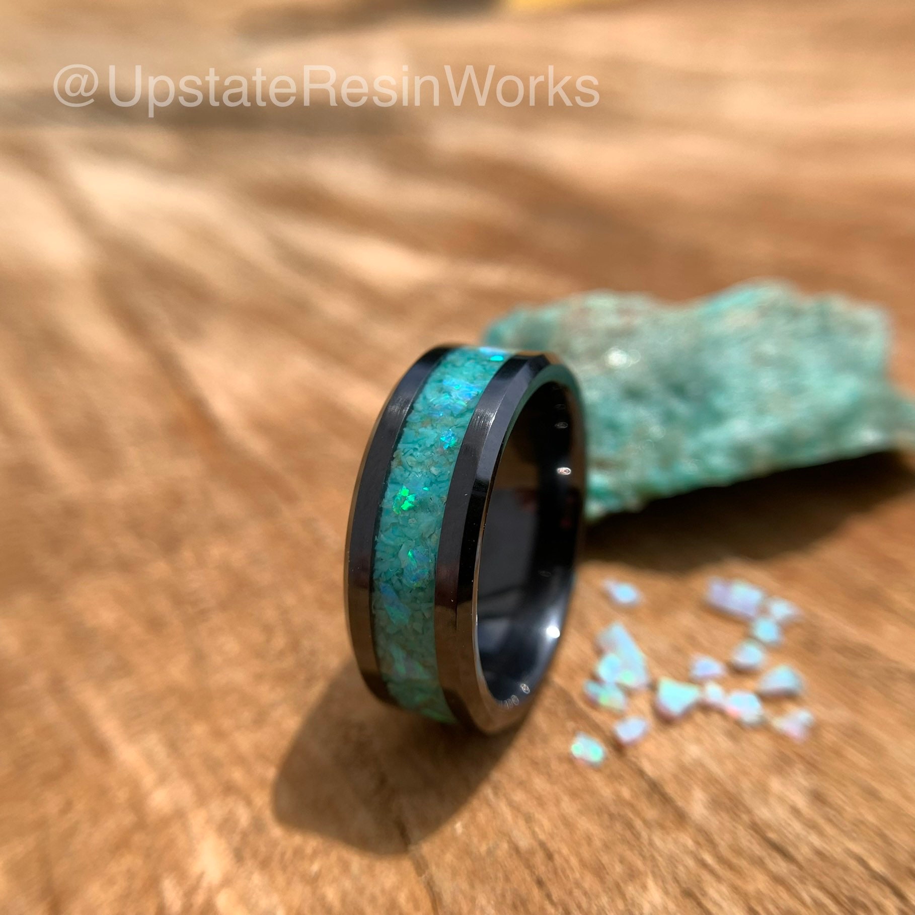 Genuine Turquoise and Opal Ring Turquoise and Opal Mens - Etsy