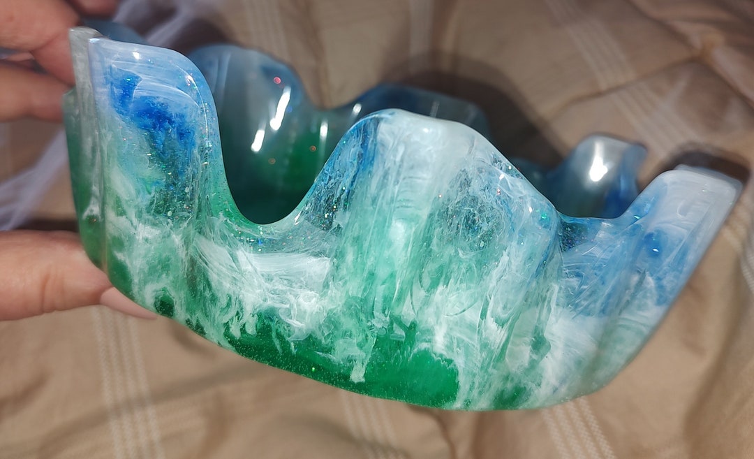 Ocean Splash Resin Bowl - Etsy