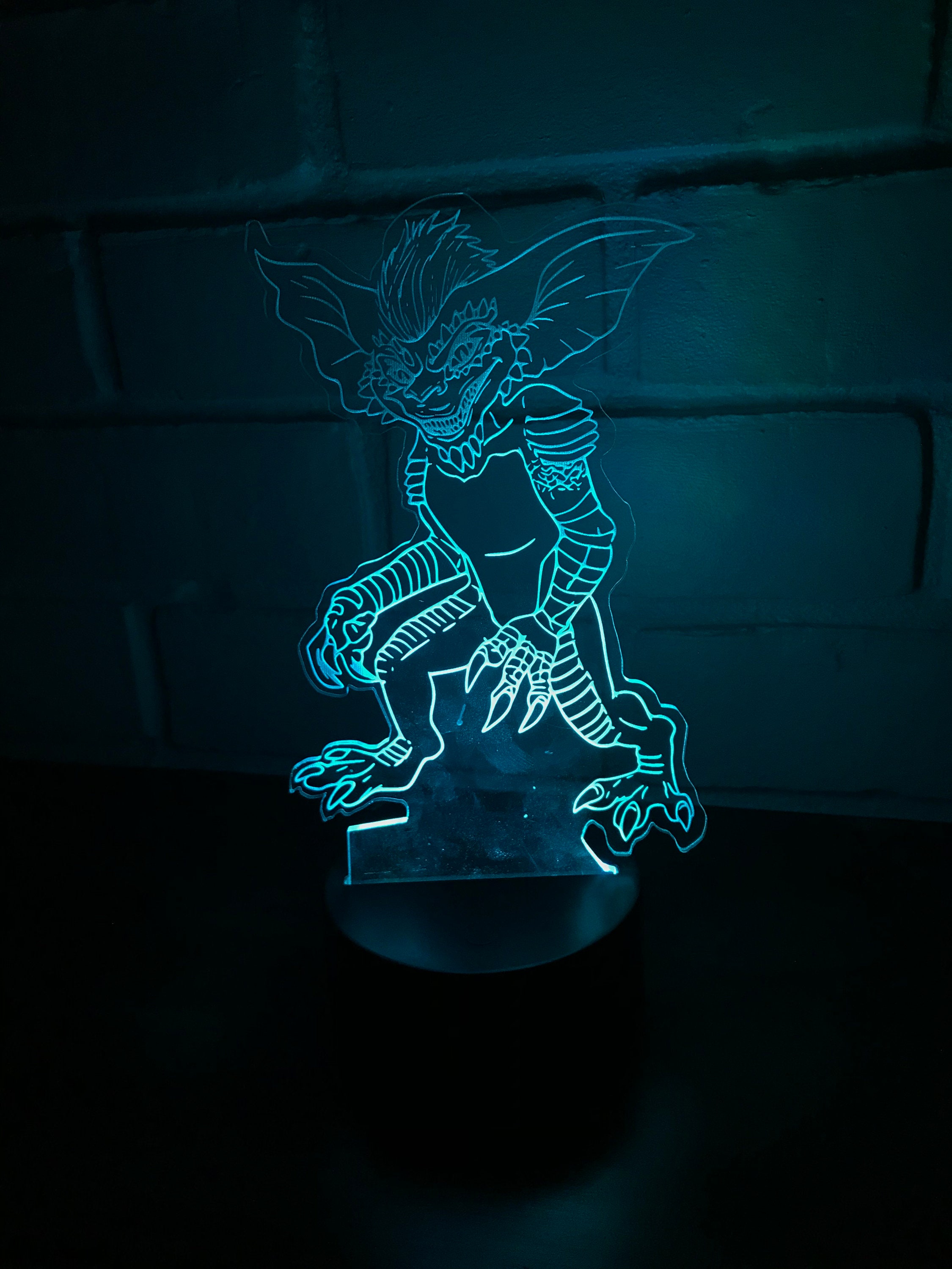 Gremlins/Mogwai Stripe LED light up statue figurine | Etsy