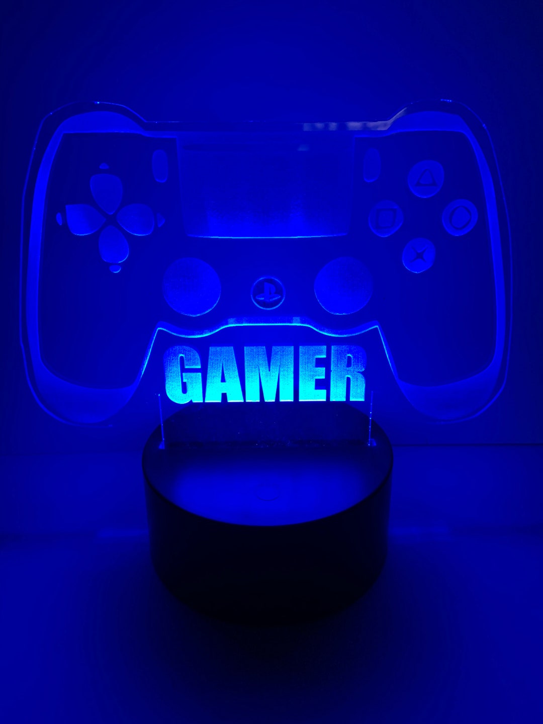 Play Station Video Game Controller LED Light up Statue - Etsy