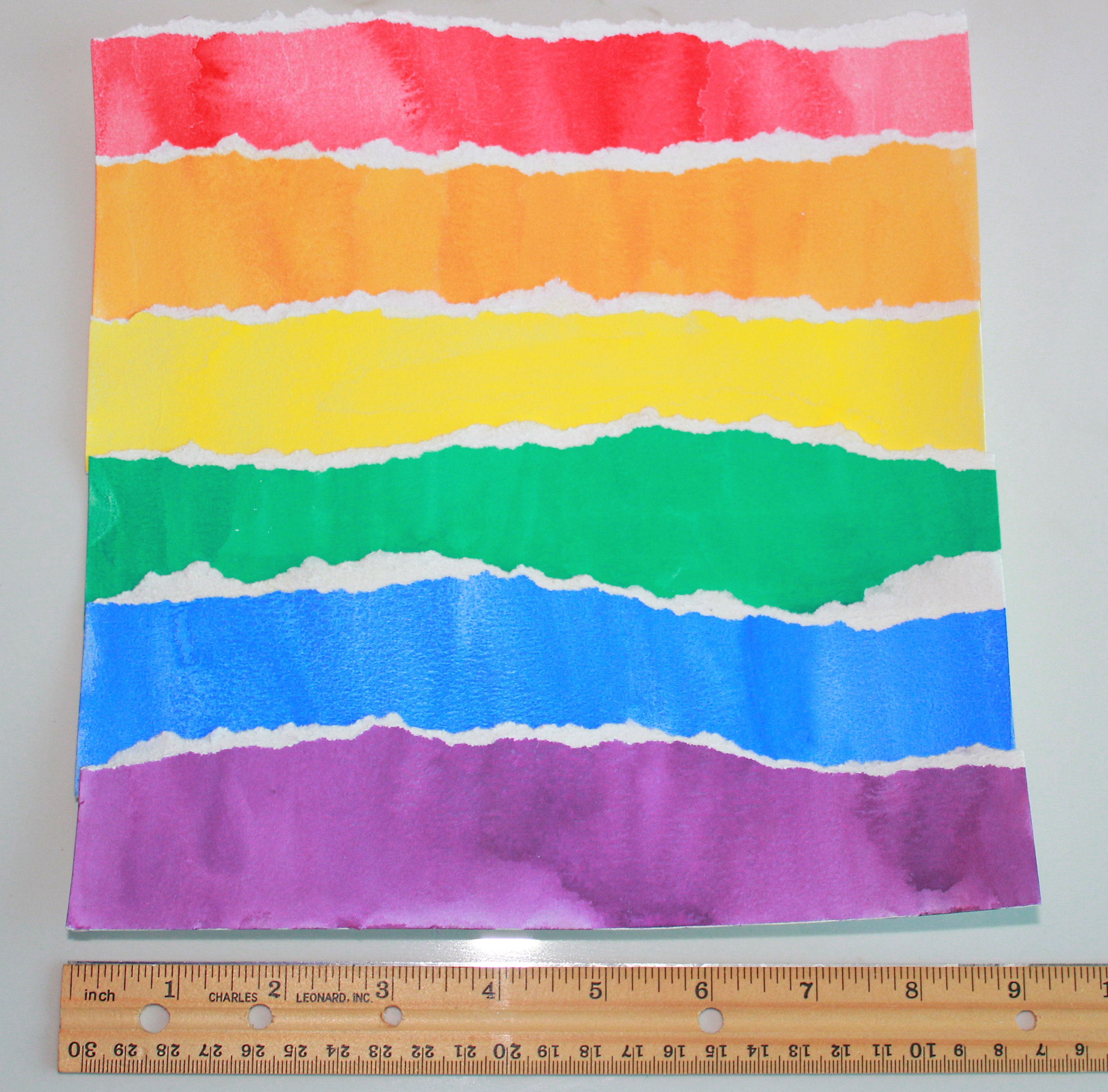 Pride Flag Collage Original Artwork for Office or Home Painted and Torn ...