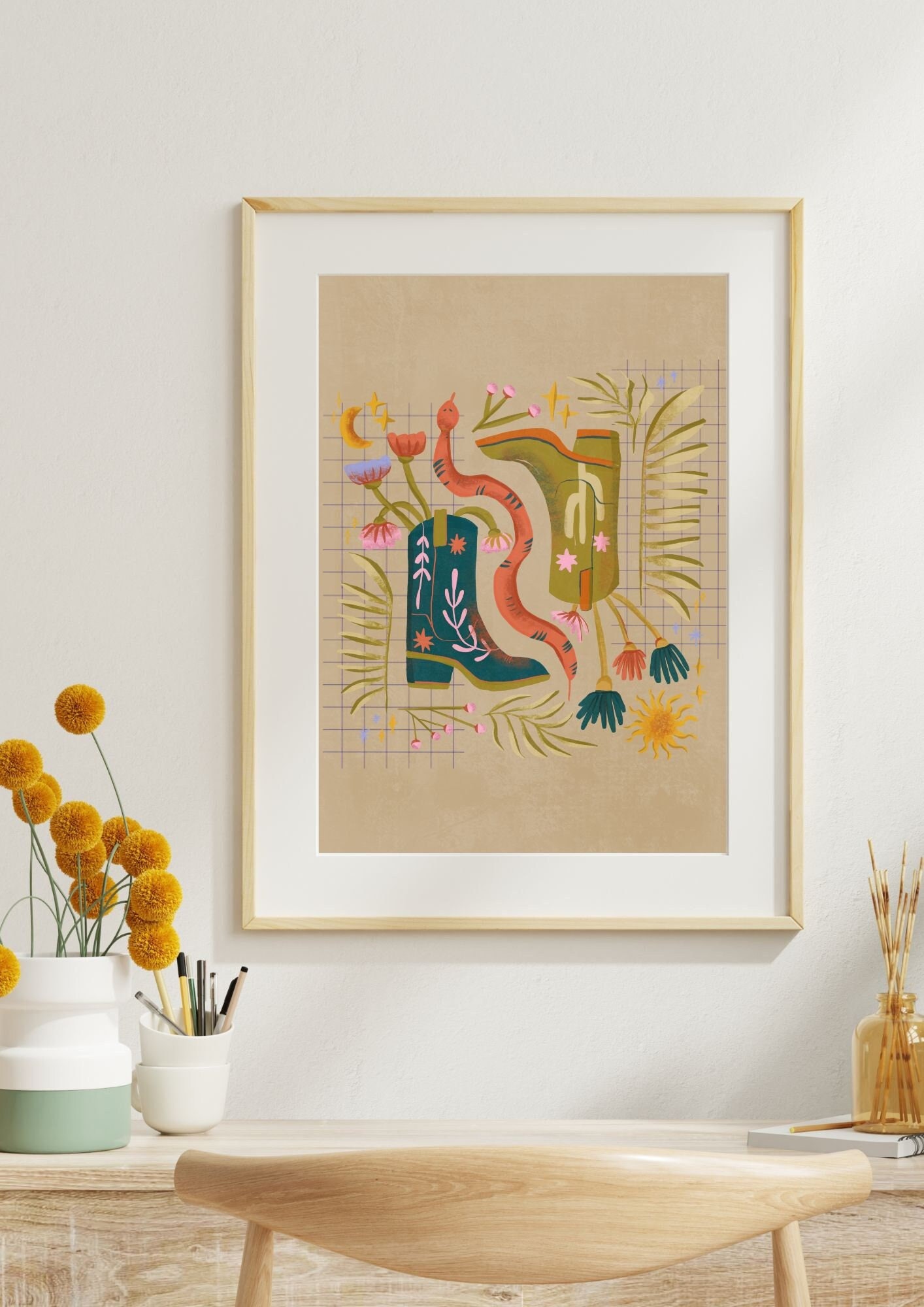 Trendy Poster Digital Download, Poster Living Room, Gift for Girlfriend ...