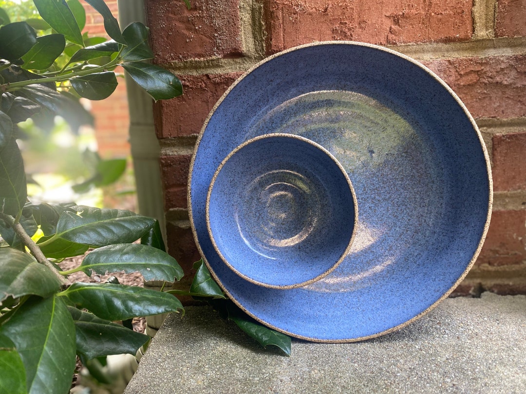 Blue Chip/dip Platter - Etsy