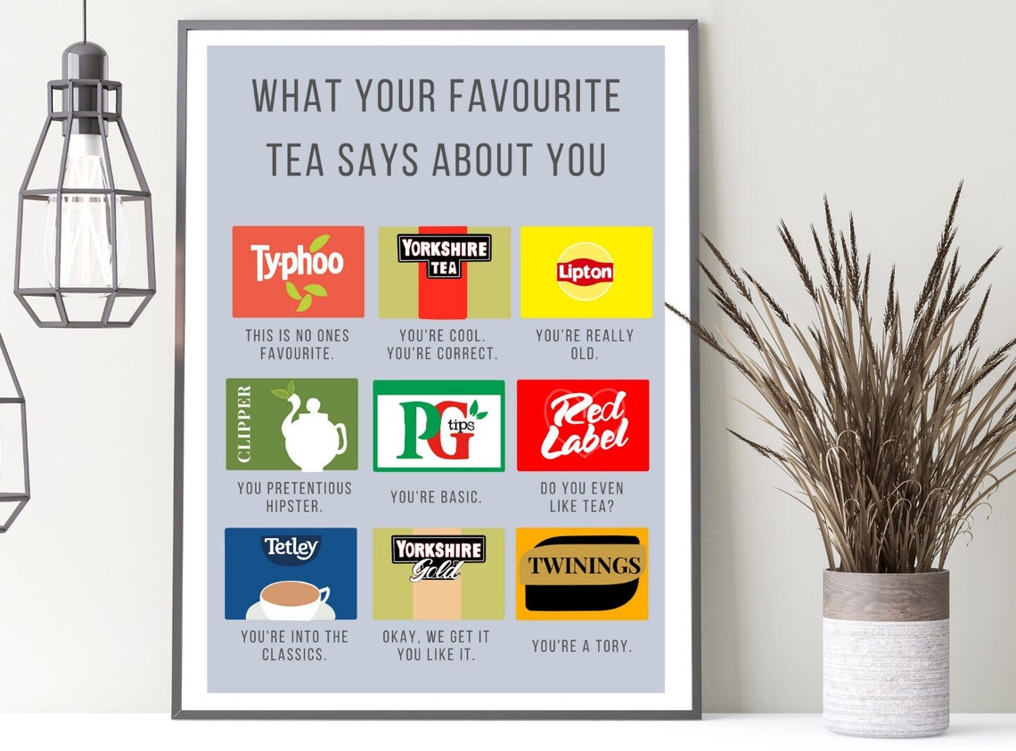 British Tea Print, Yorkshire Tea Print, Yorkshire Tea Print, Tea Print ...