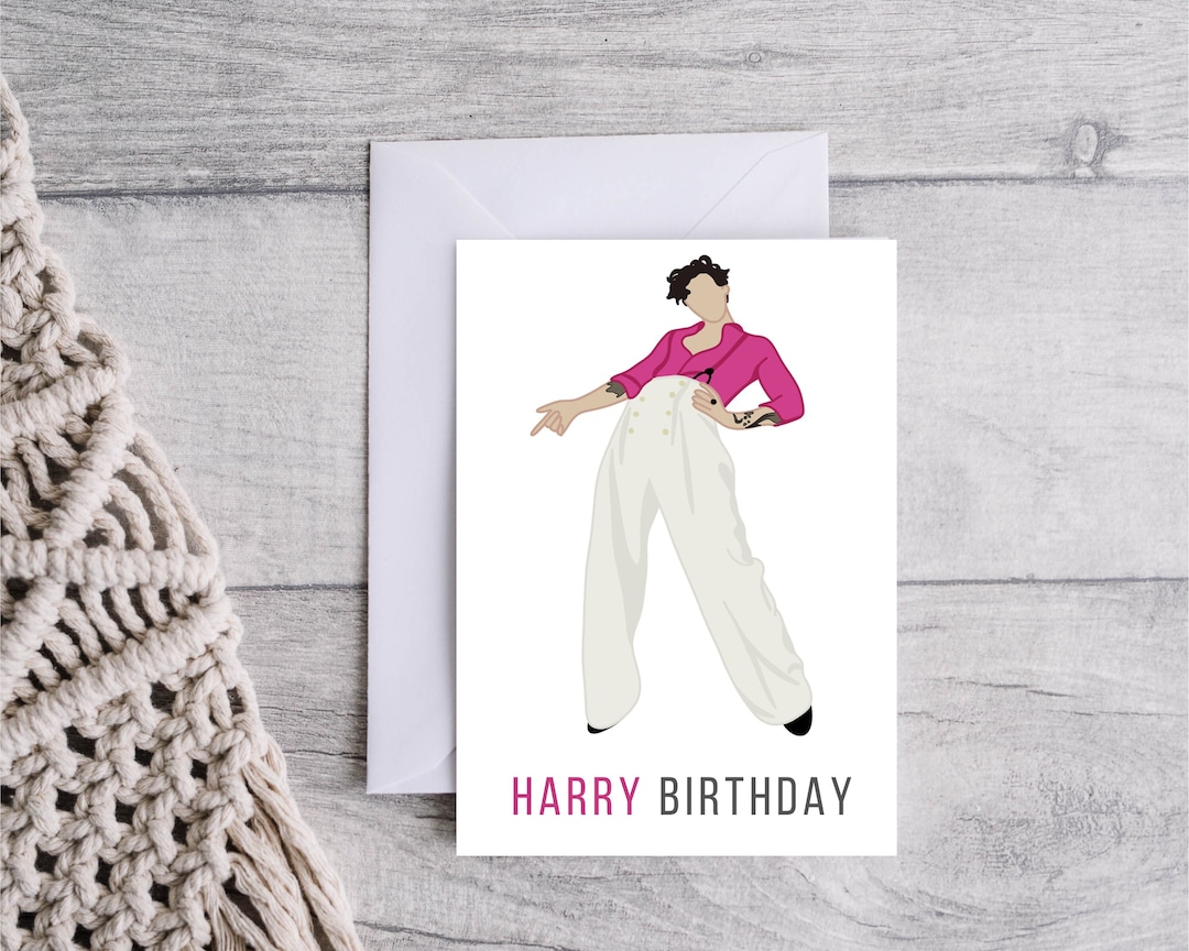 Harry Styles Birthday Card, Harry Styles Birthday Card, Harry Styles ...