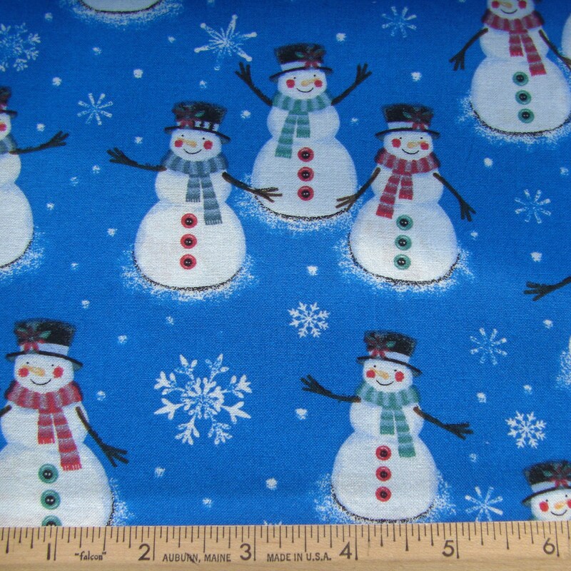 Snowmen Fabric - Etsy
