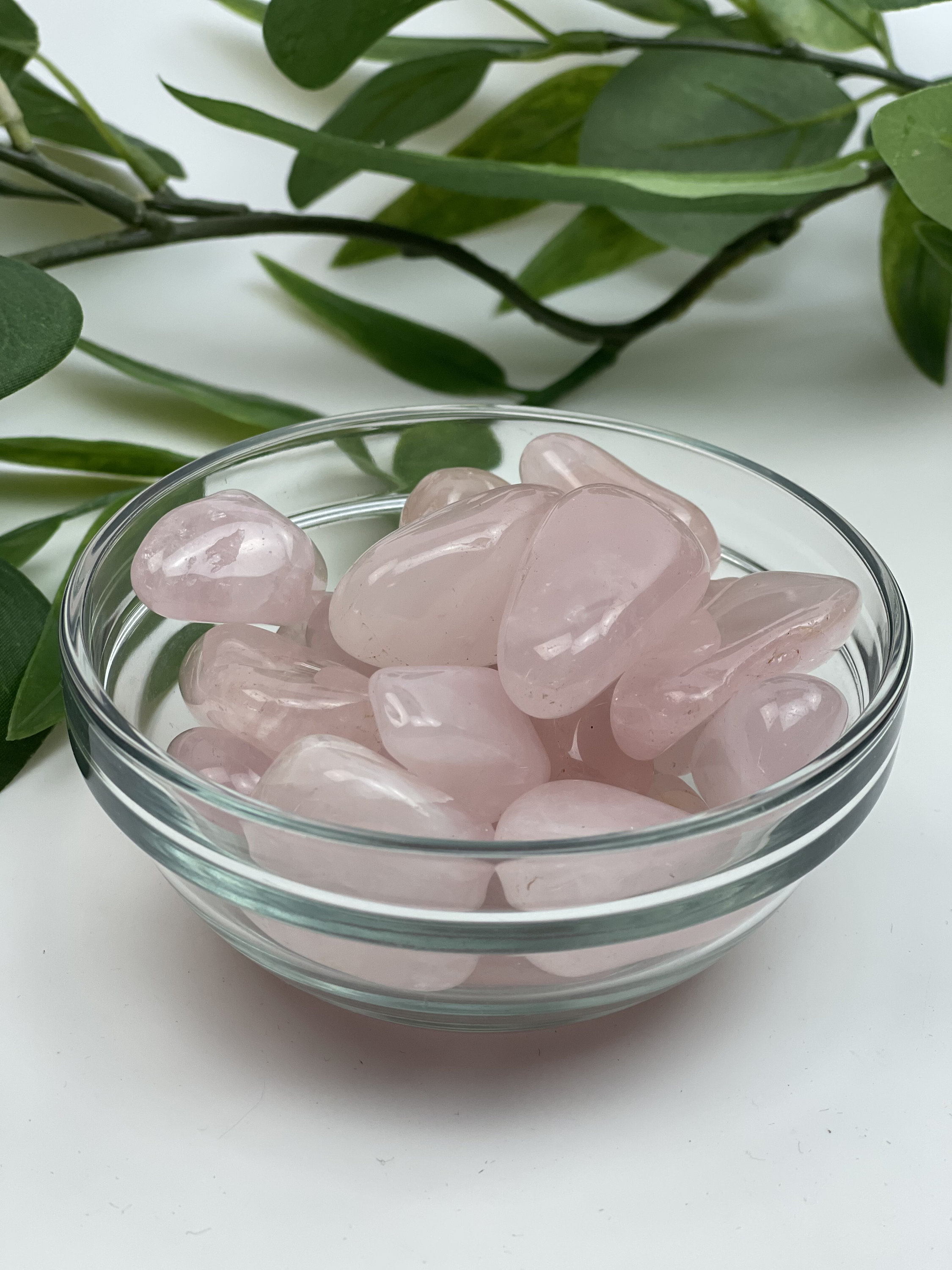 Rose Quartz Tumble Stone Polished Love Healing Crystal w/ | Etsy