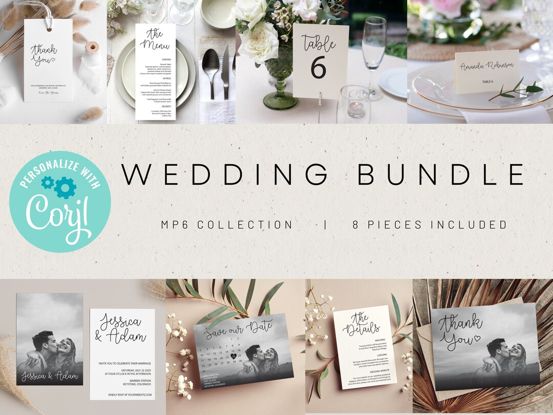 Photo Wedding Card and Invitation Wedding Template Modern Wedding ...