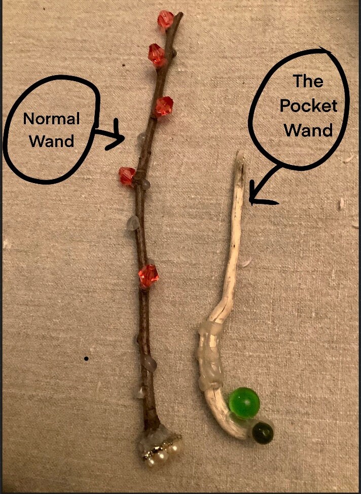 Pocket Wand Magic Wand Handmade Wand Kids Wand Witch Wand | Etsy