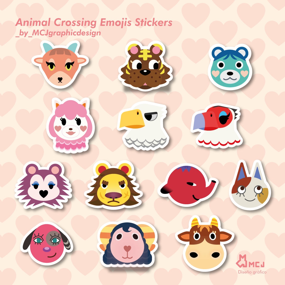 Customizable Animal Crossing Stickers Stickers for Nintendo Switch Cute ...