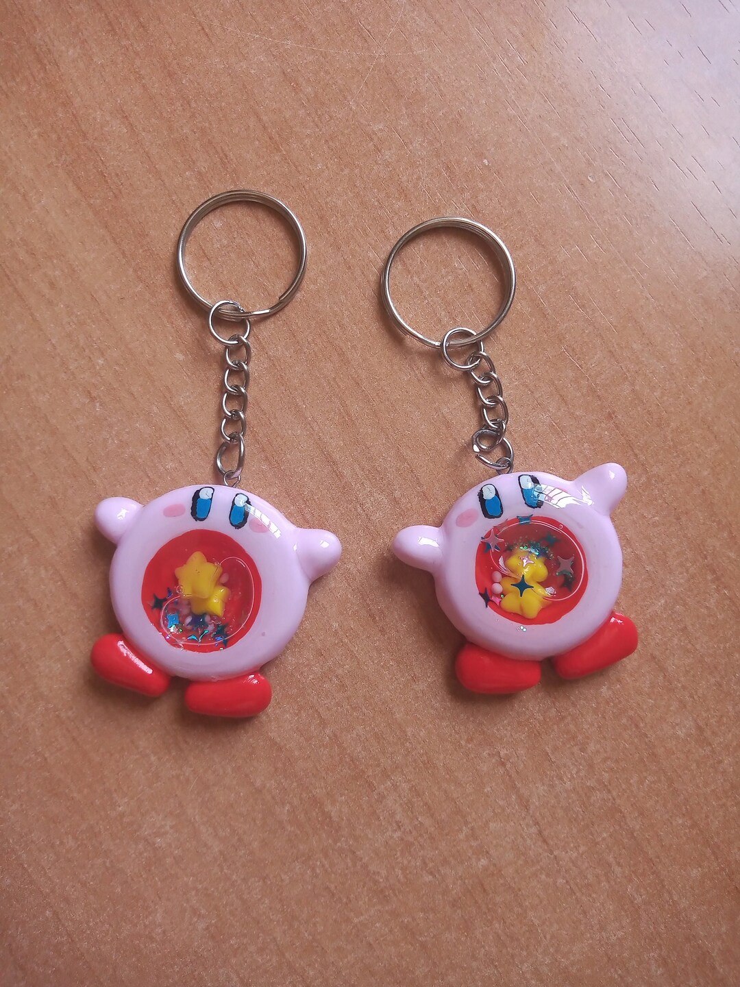 Kirby Shaker Keychain Kirby Shaker Kirby Fan Bag Keychain Handmade ...