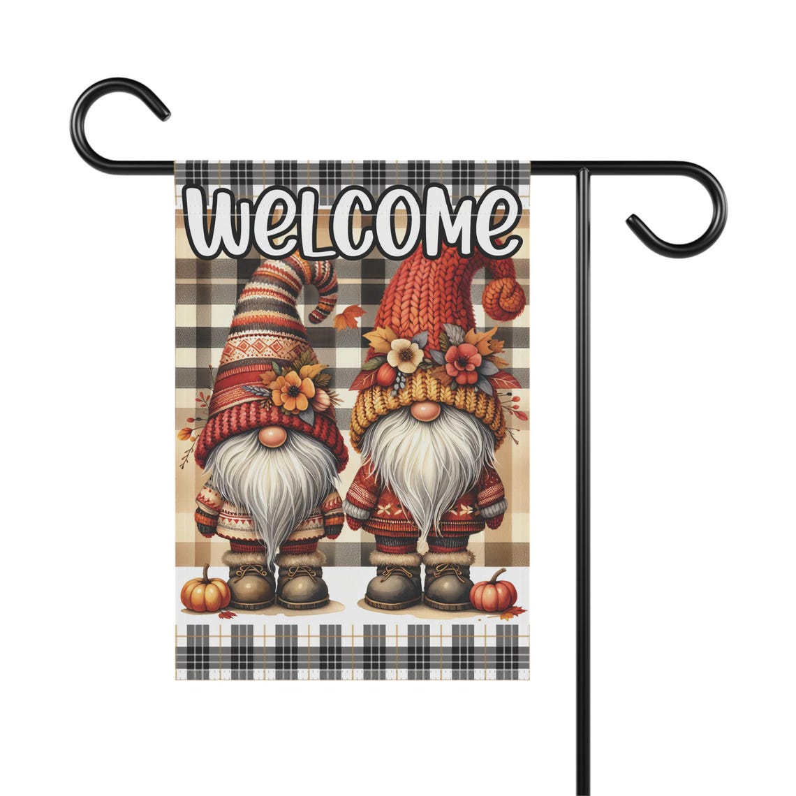 Welcome Gnomes Fall Garden & House Banner, Yard Flag, Fall Garden Flag ...